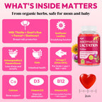 Delicious lactation support gummies