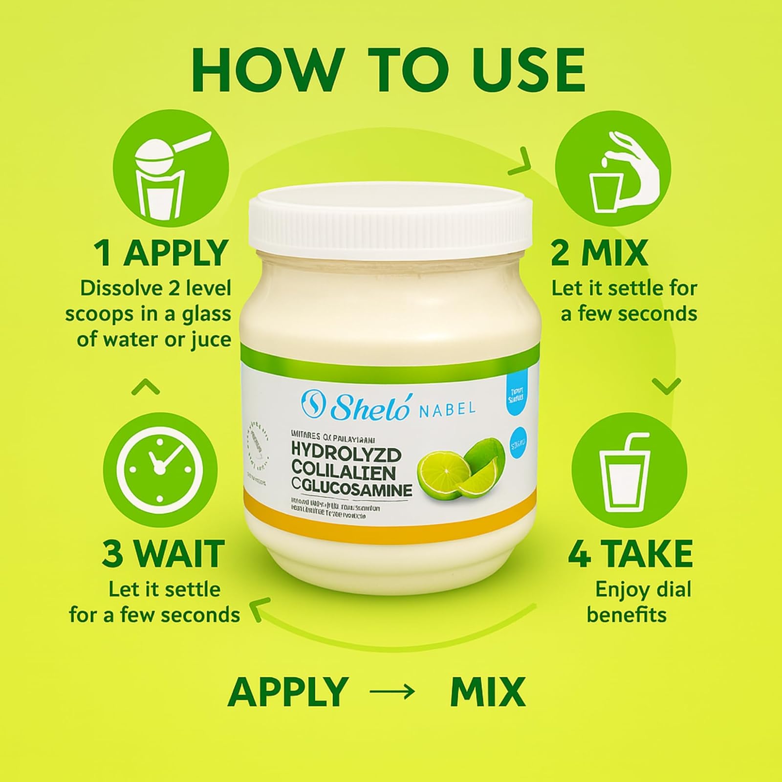 delicious lemon flavour collagen boost