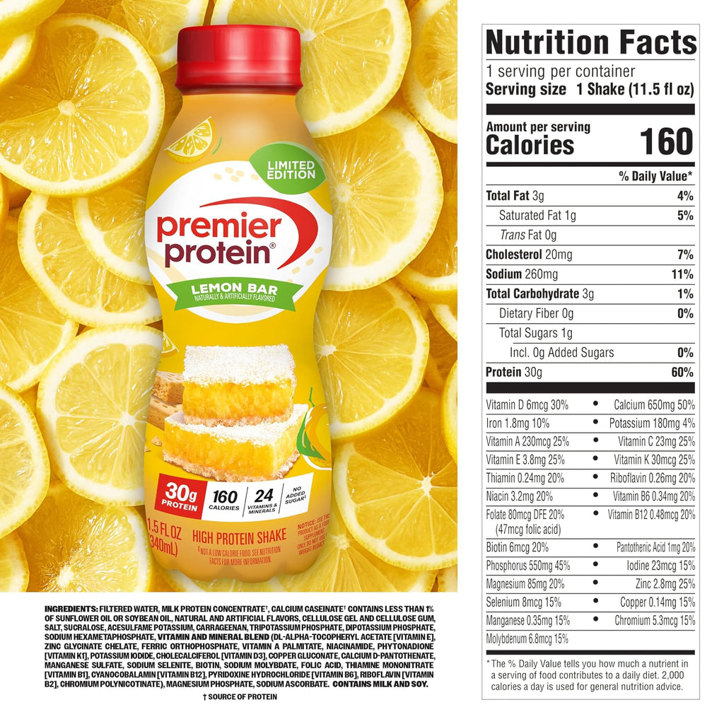 delicious lemon flavour protein