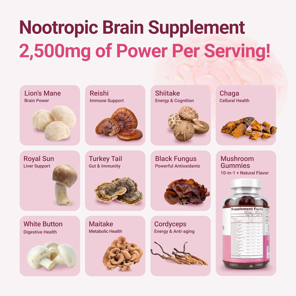 delicious lion's mane gummies for daily wellness