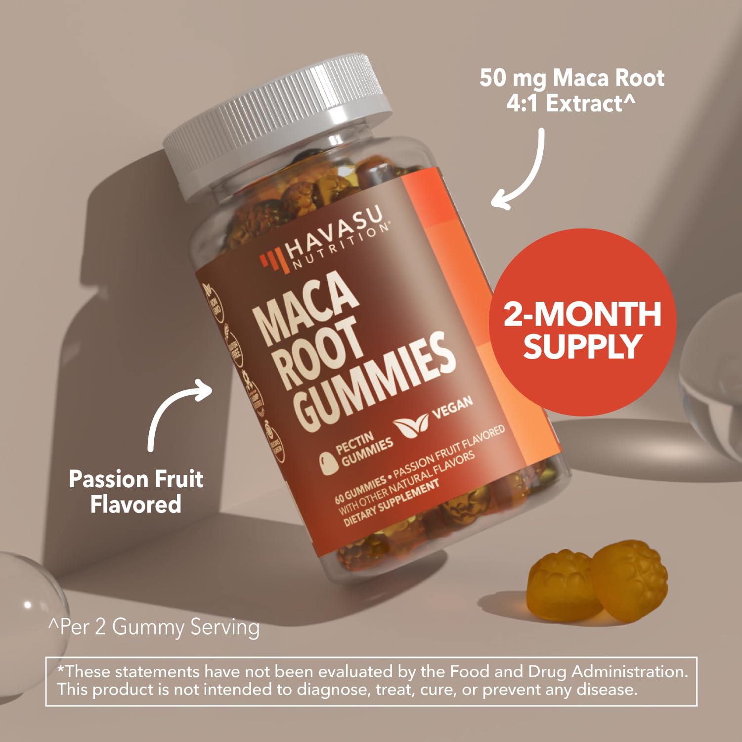 Delicious maca gummies for daily wellness