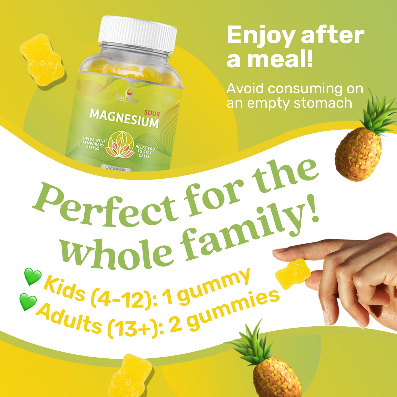 Delicious magnesium bisglycinate gummies
