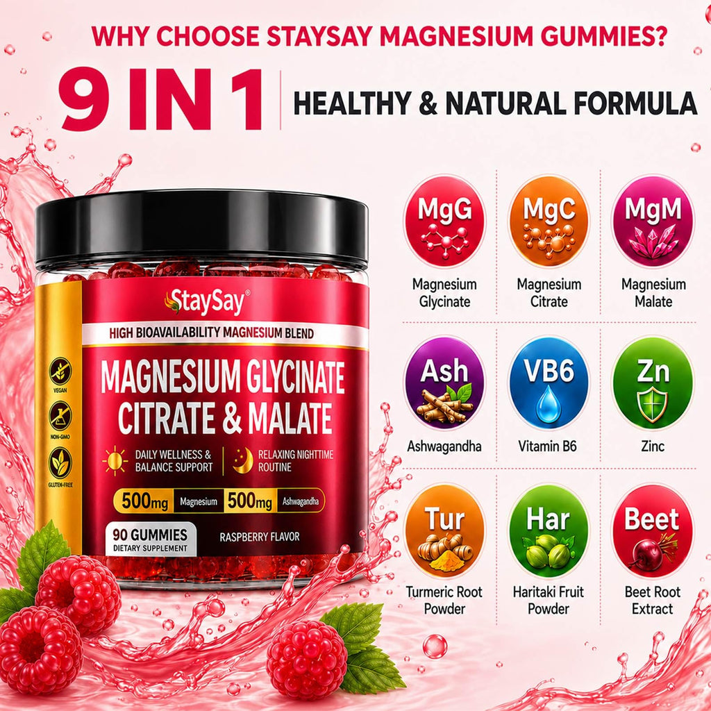 Delicious magnesium glycinate gummies for stress relief
