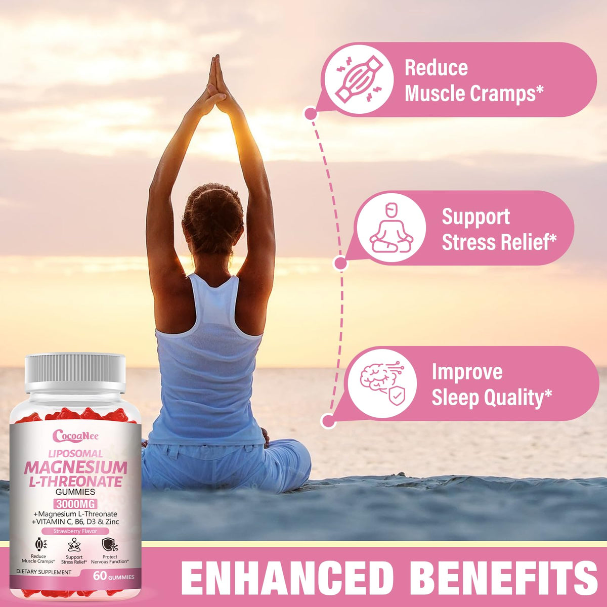 Delicious magnesium gummies for adults