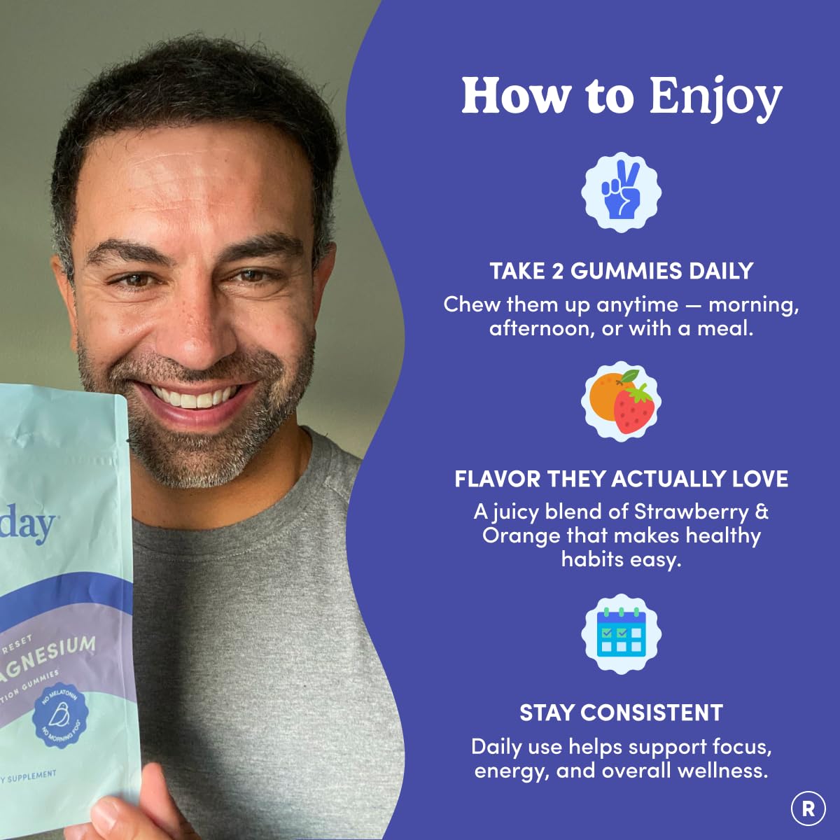 Delicious magnesium gummies for adults