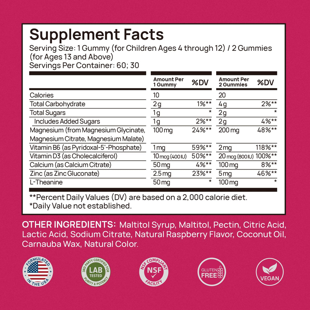 Delicious magnesium gummies for daily use