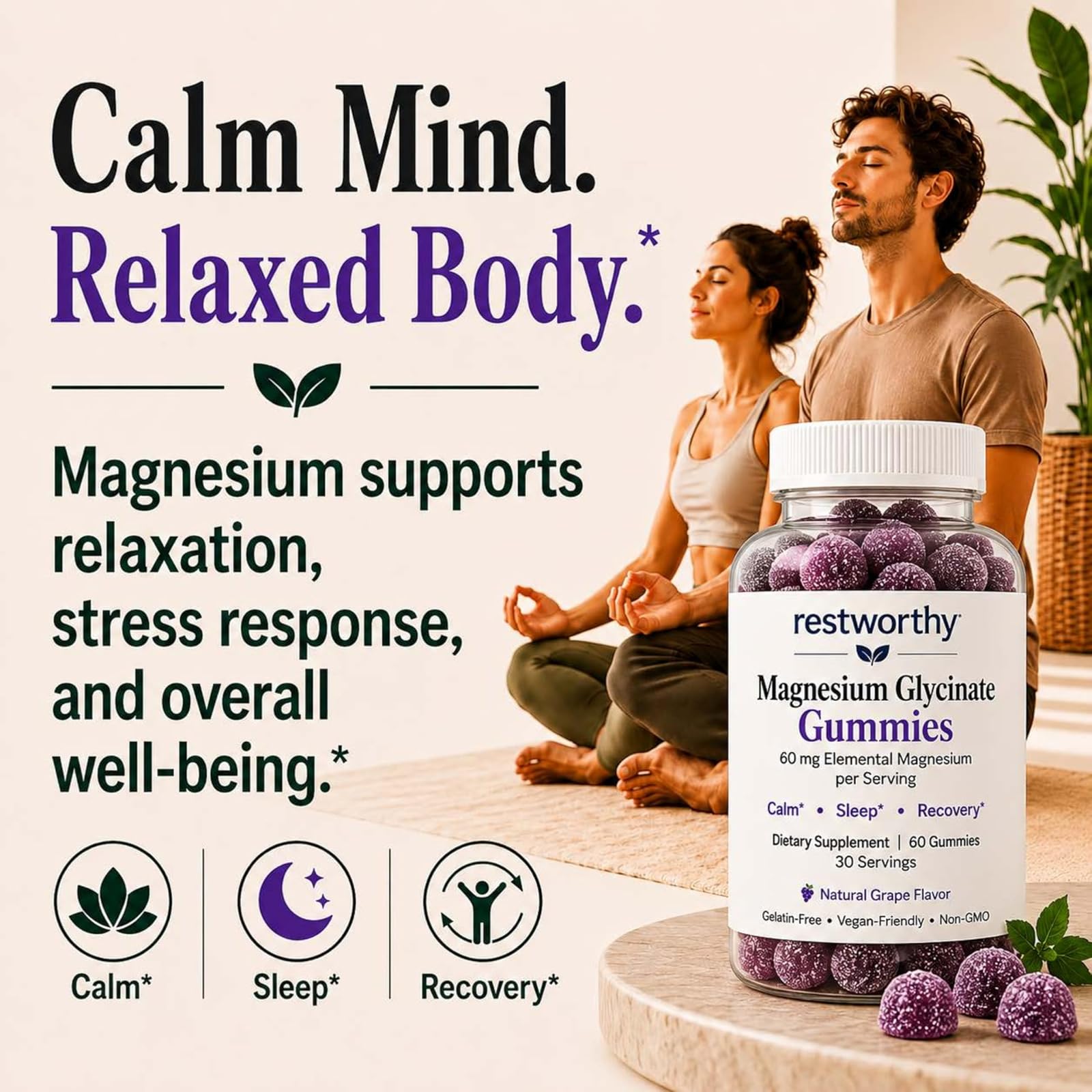 Delicious magnesium gummies for daily wellness