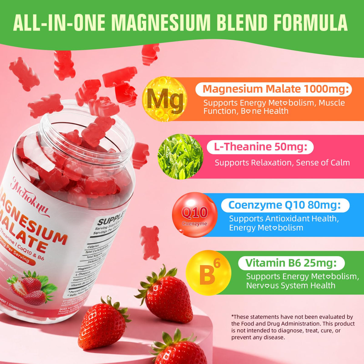 Delicious magnesium gummies for daily wellness