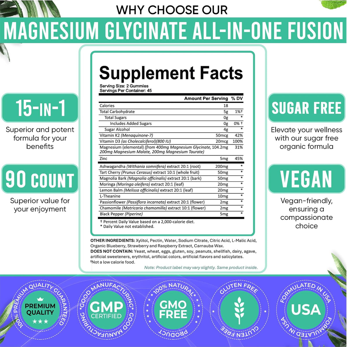 Delicious magnesium gummies for daily wellness