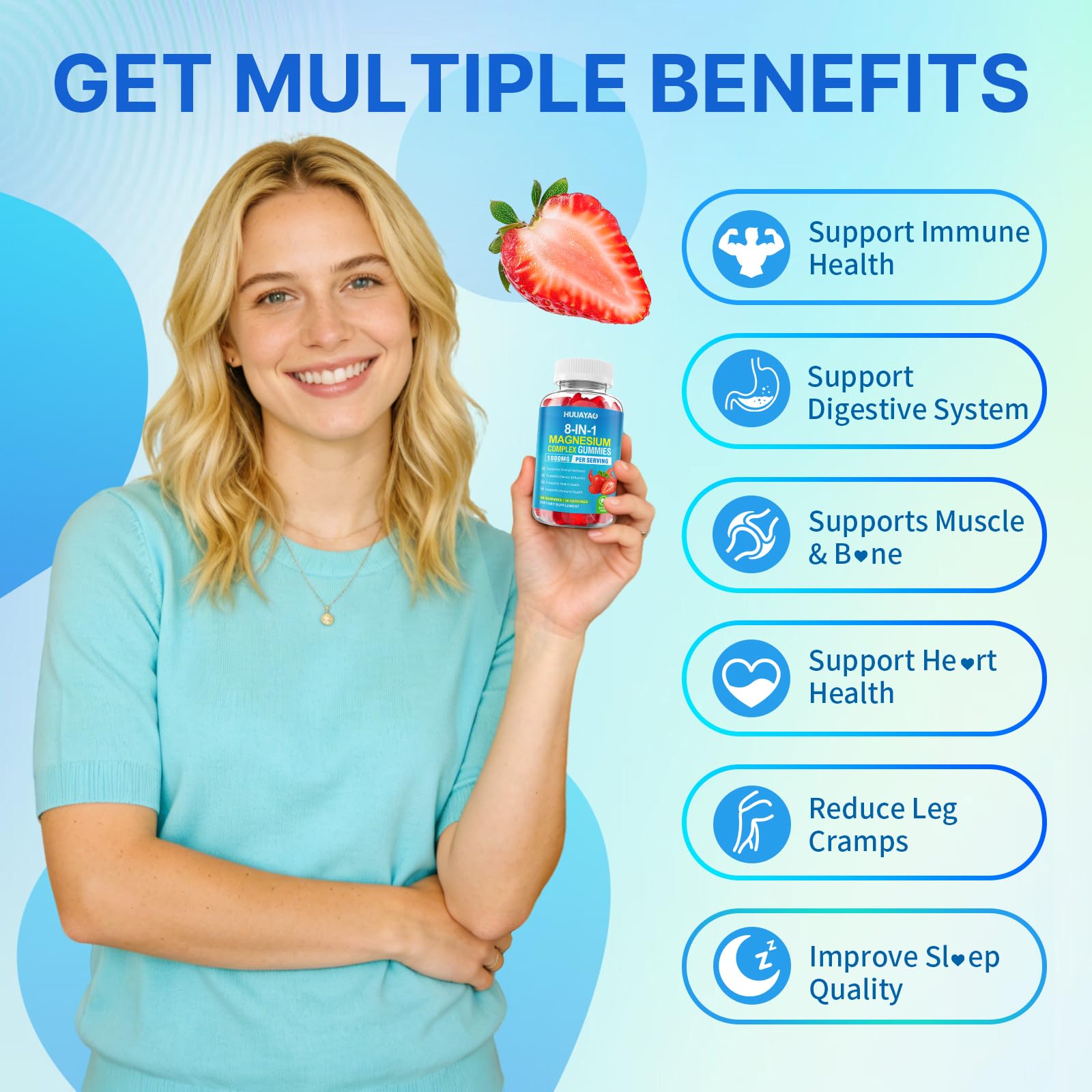 Delicious magnesium gummies for daily wellness