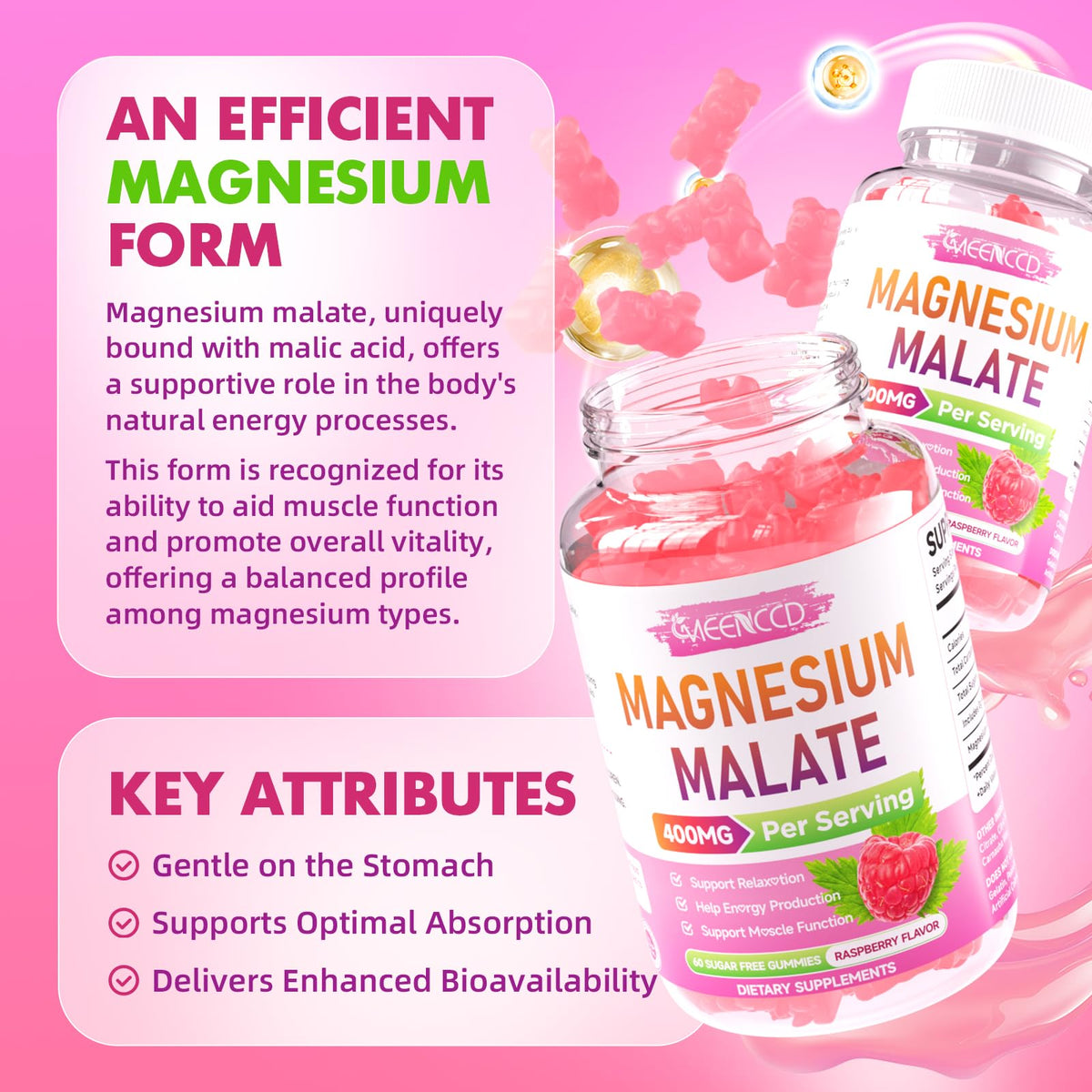 Delicious magnesium gummies for daily wellness