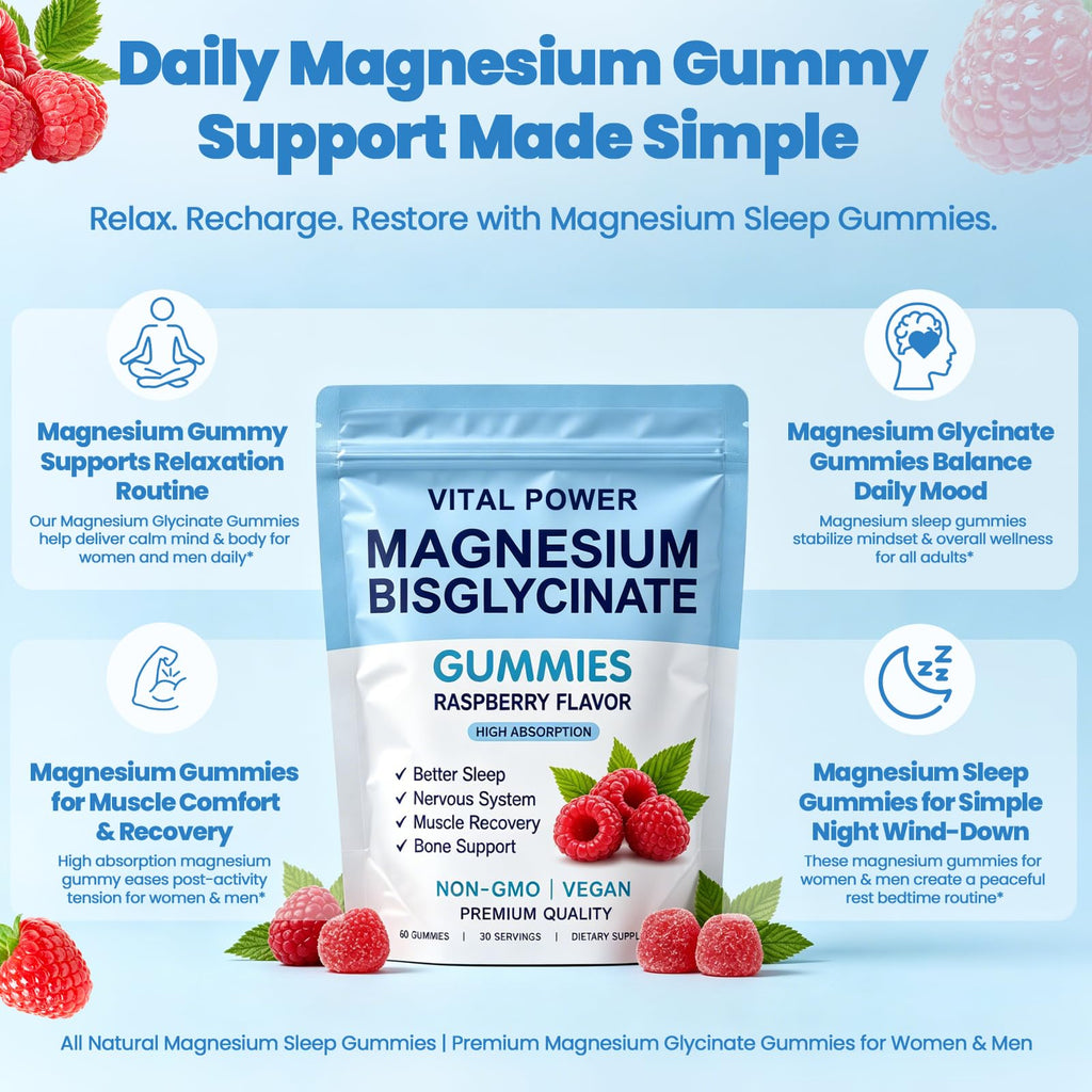 Delicious magnesium gummies for stress relief