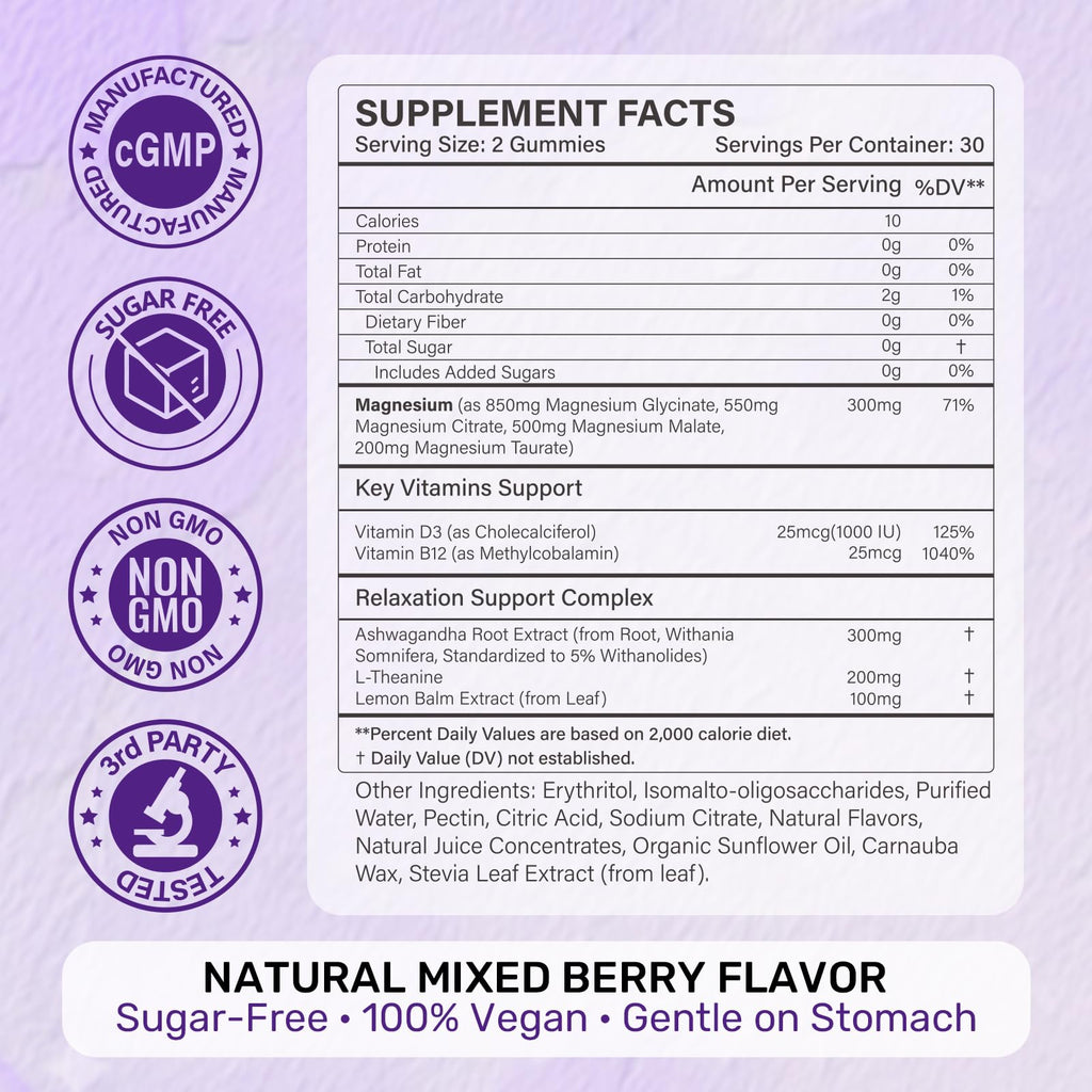 delicious magnesium gummies for wellness