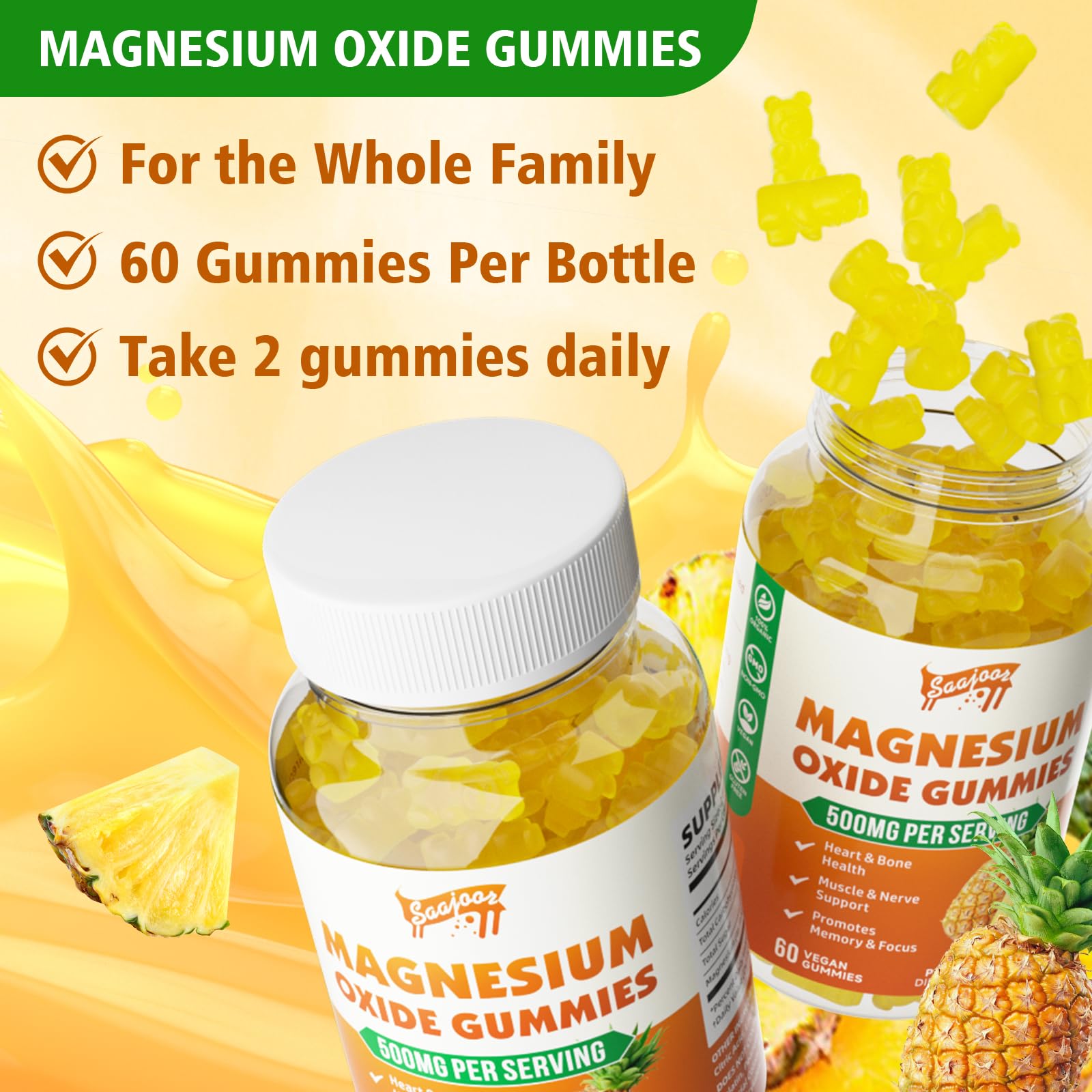 Delicious magnesium oxide chewable vitamins