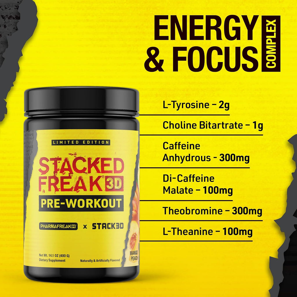 delicious mango peach flavour pre workout