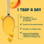 Delicious mango peach omega 3 oil