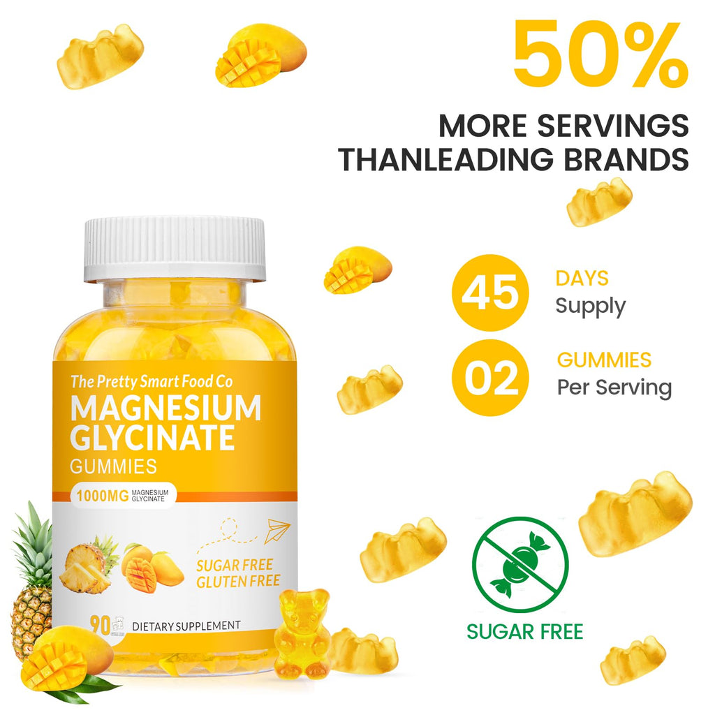 delicious mango pineapple magnesium gummies