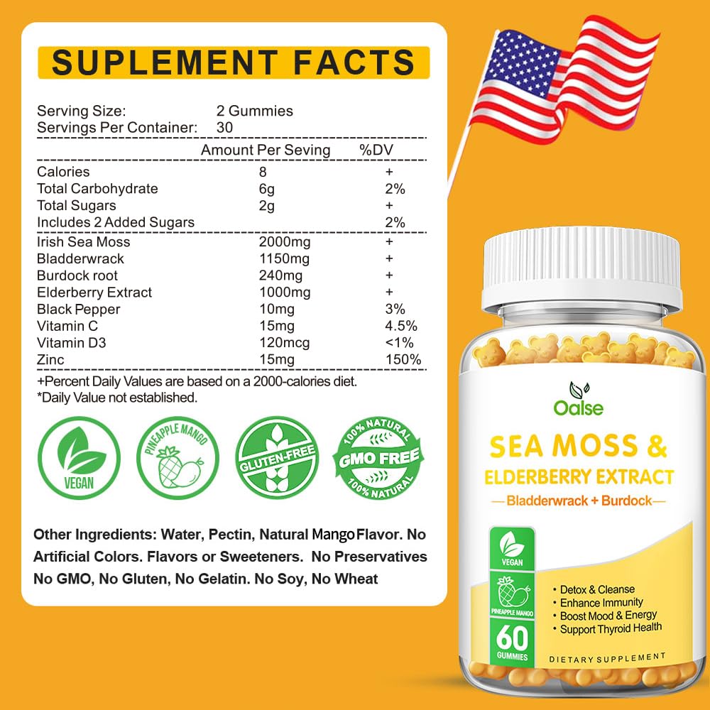 Delicious mango pineapple vitamin gummies