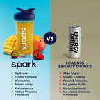 Delicious mango strawberry energy drink
