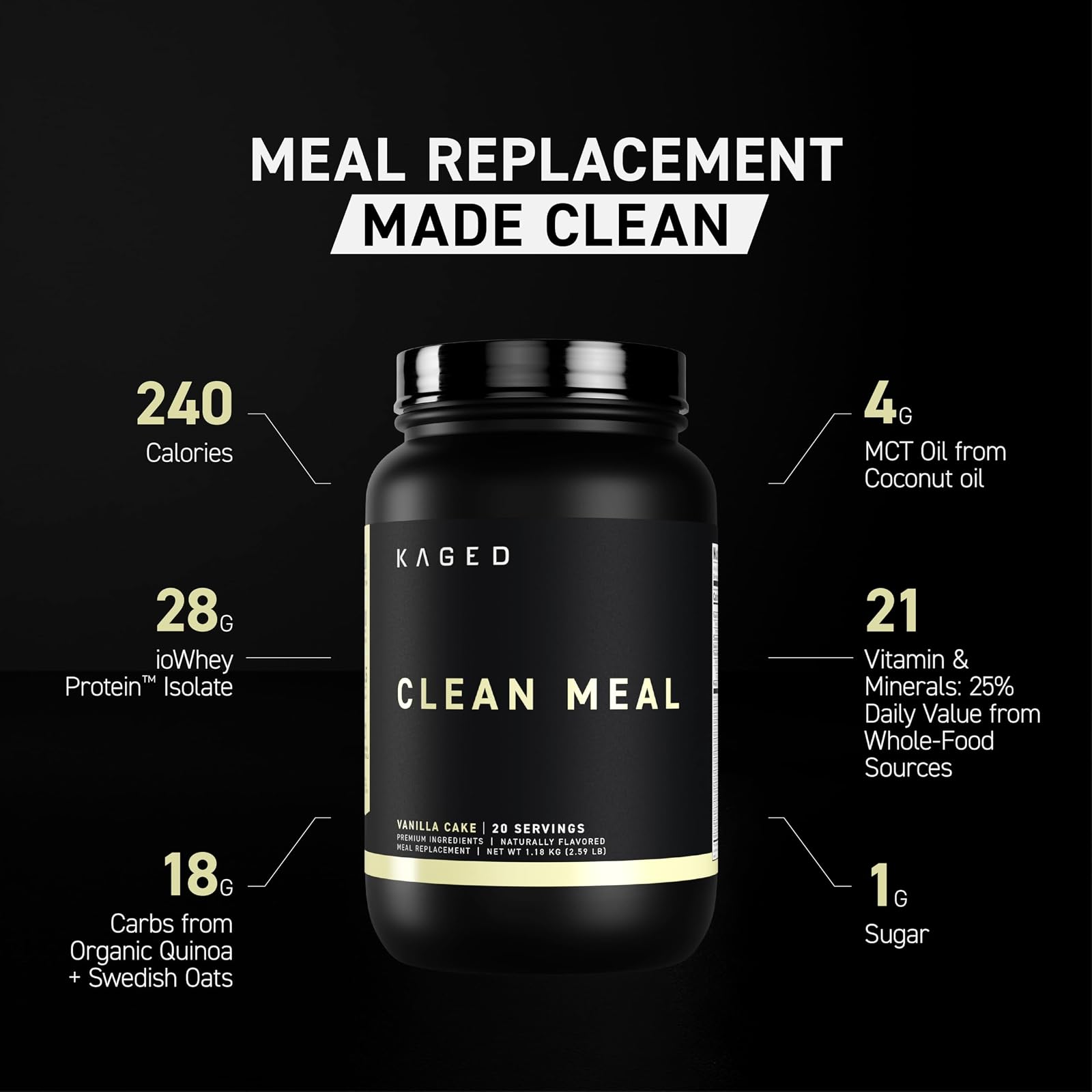 delicious meal replacement shake option