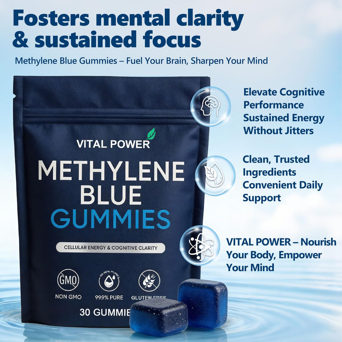 Delicious Methylene Blue gummy vitamins