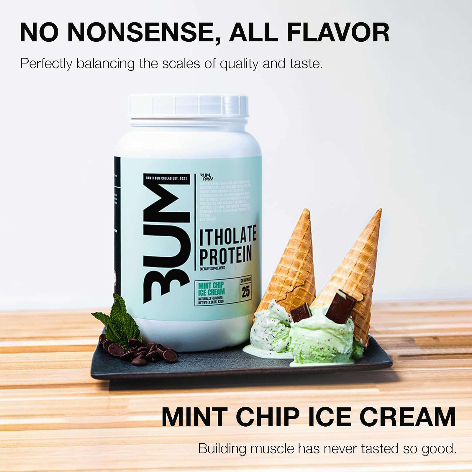 delicious mint chip protein shake