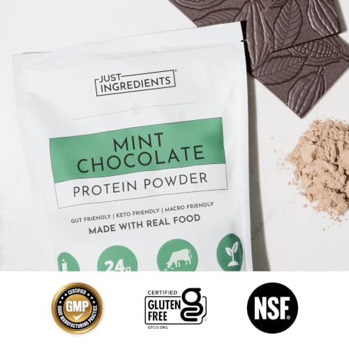 Delicious mint chocolate protein powder