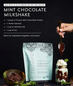 delicious mint chocolate protein shake