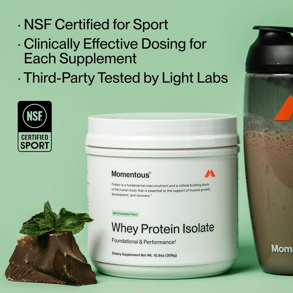 delicious mint chocolate protein shake