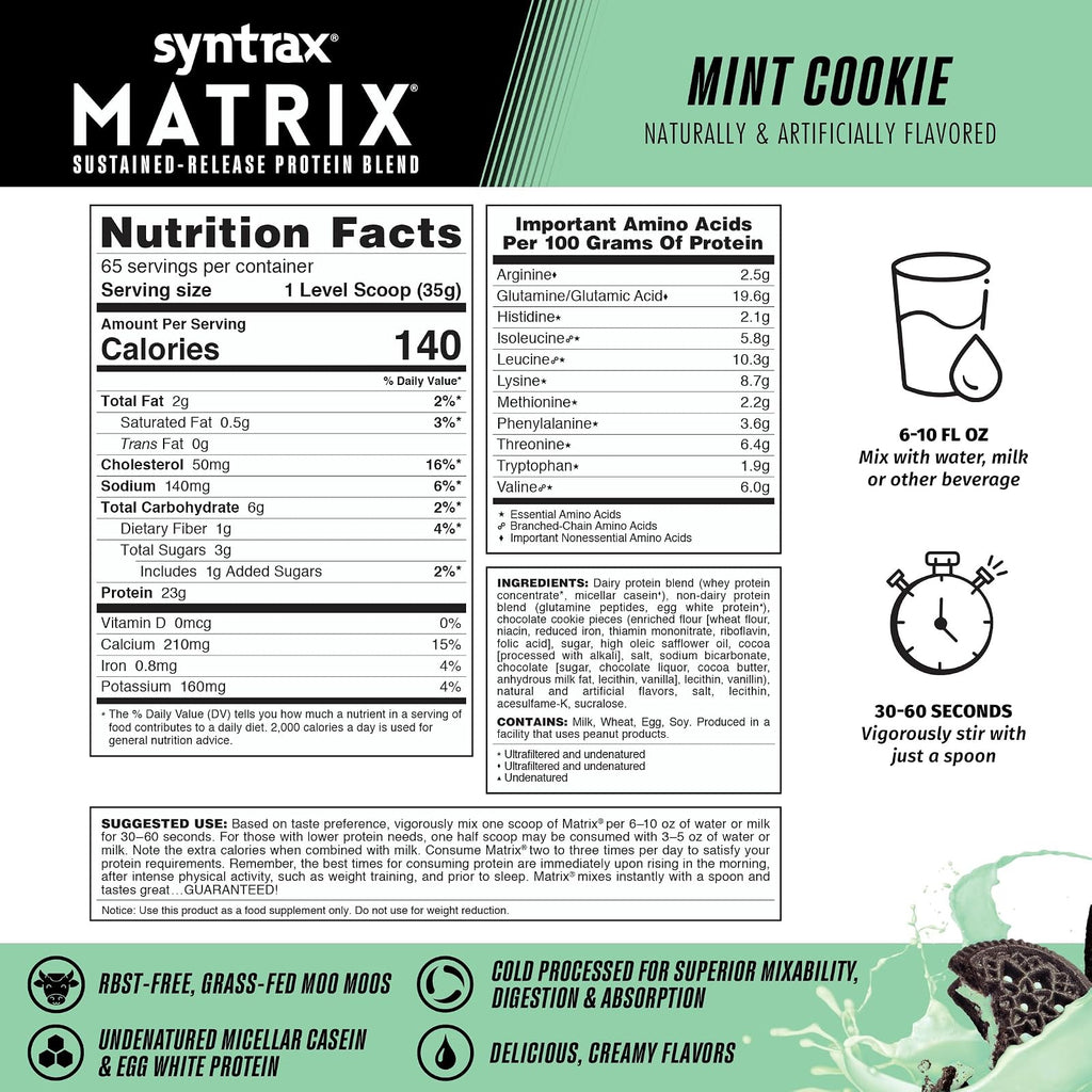 delicious mint cookie protein blend
