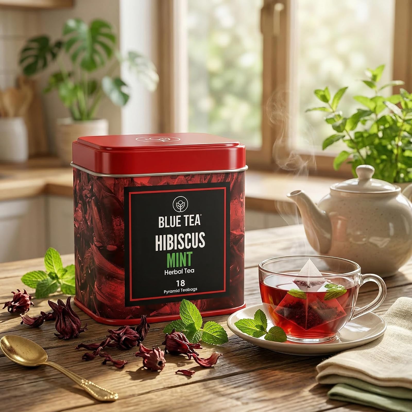 delicious mint flavour herbal infusion