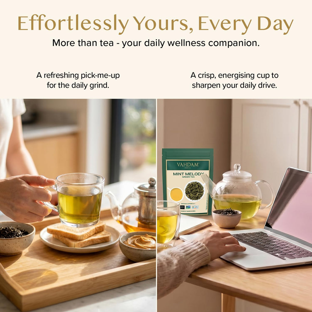 delicious minty green tea experience