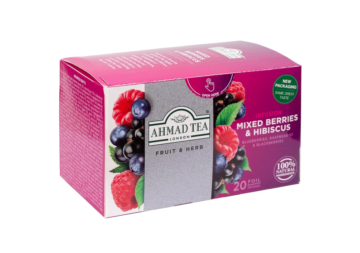delicious mixed berries herbal infusion