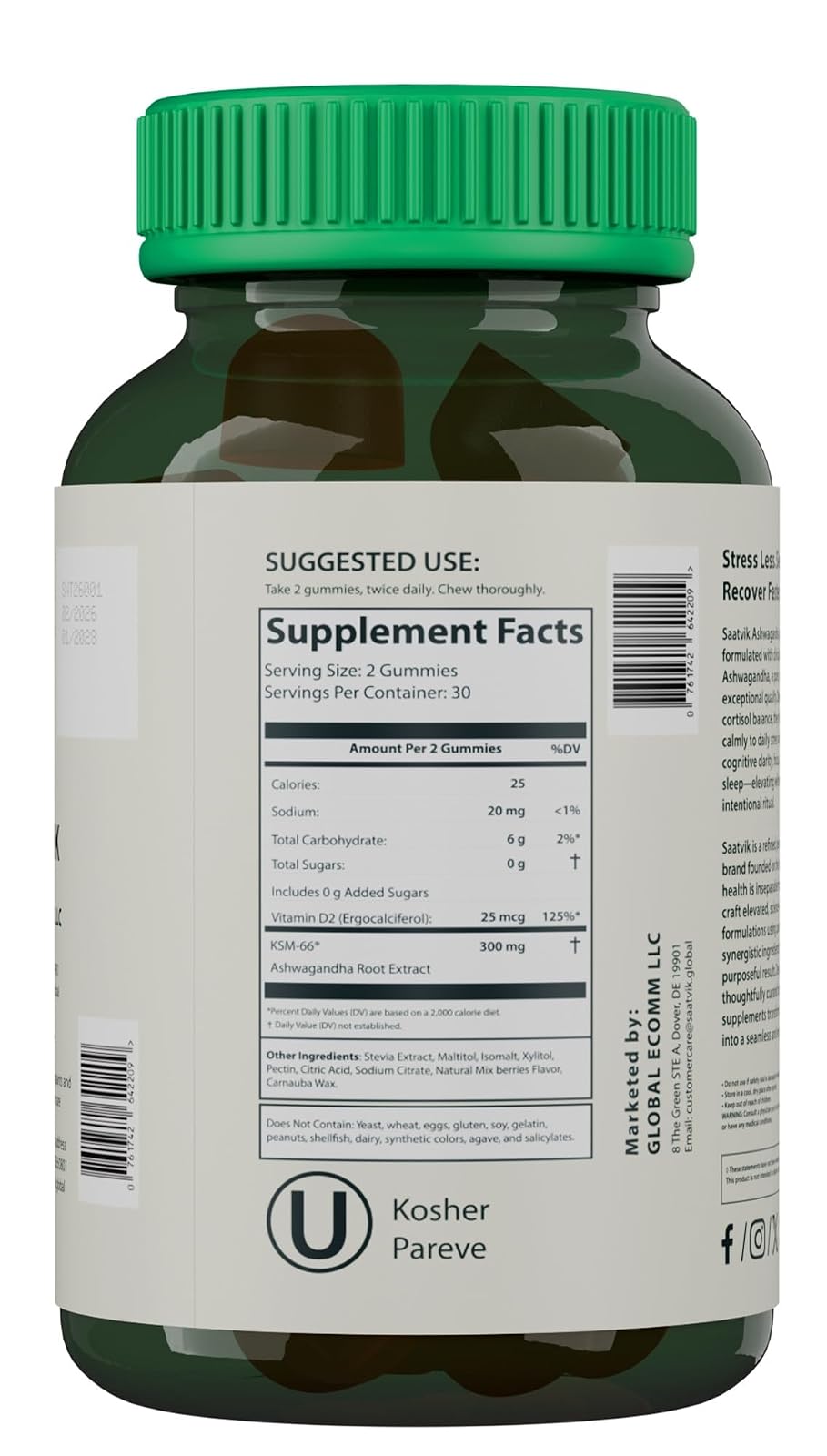 Delicious mixed berry Ashwagandha supplements