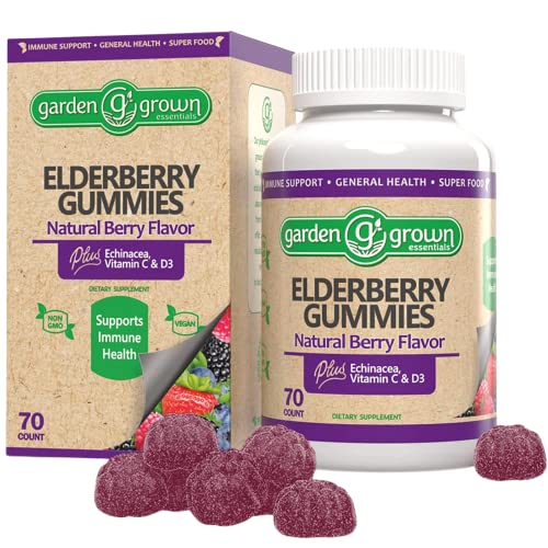 Delicious mixed berry elderberry gummies