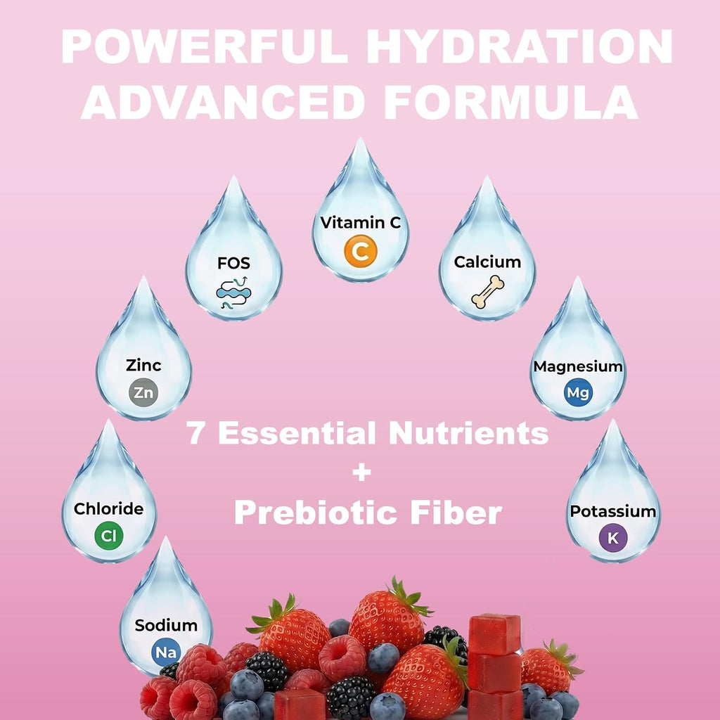 delicious mixed berry electrolyte gummies