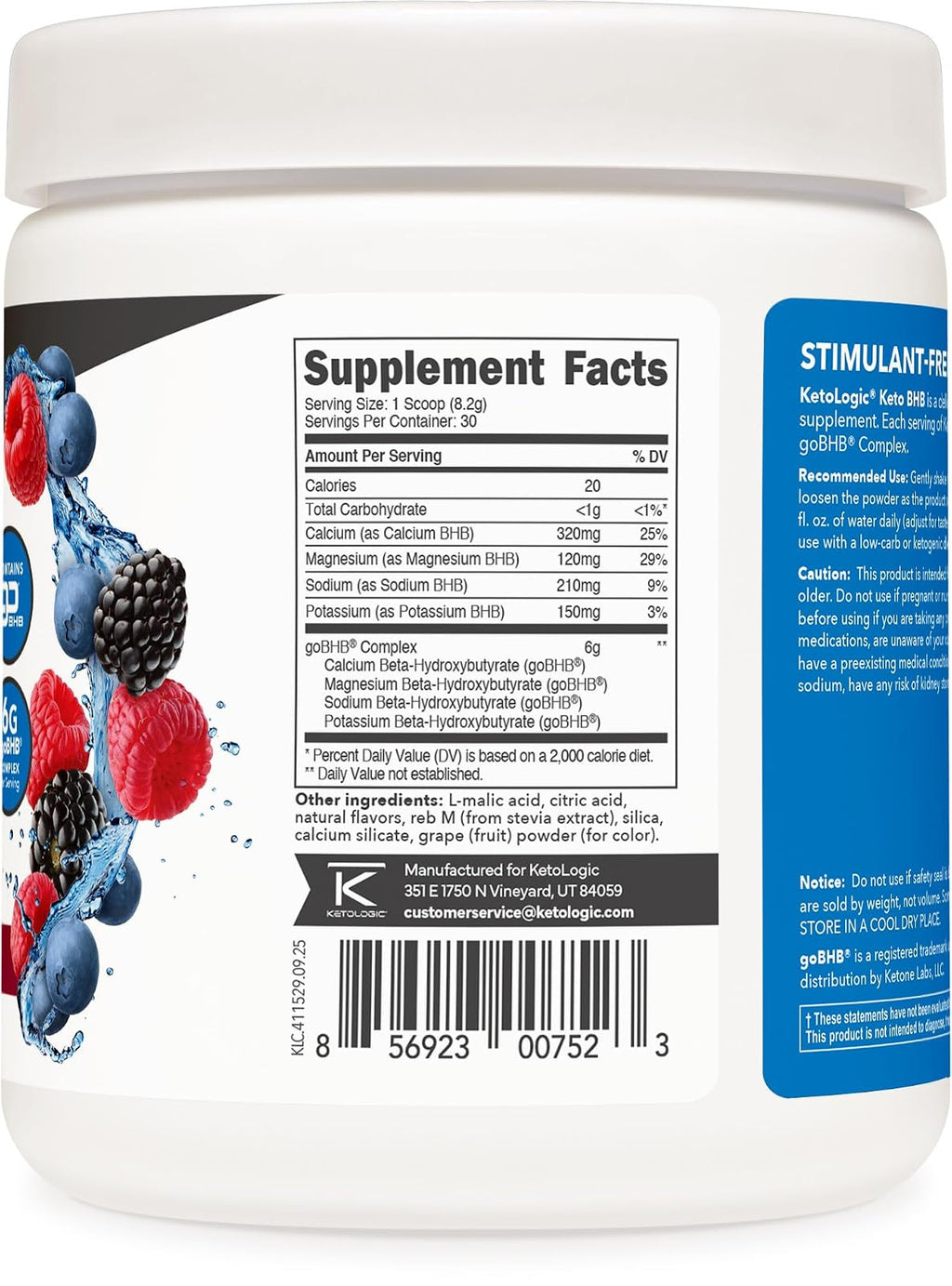 Delicious mixed berry keto drink