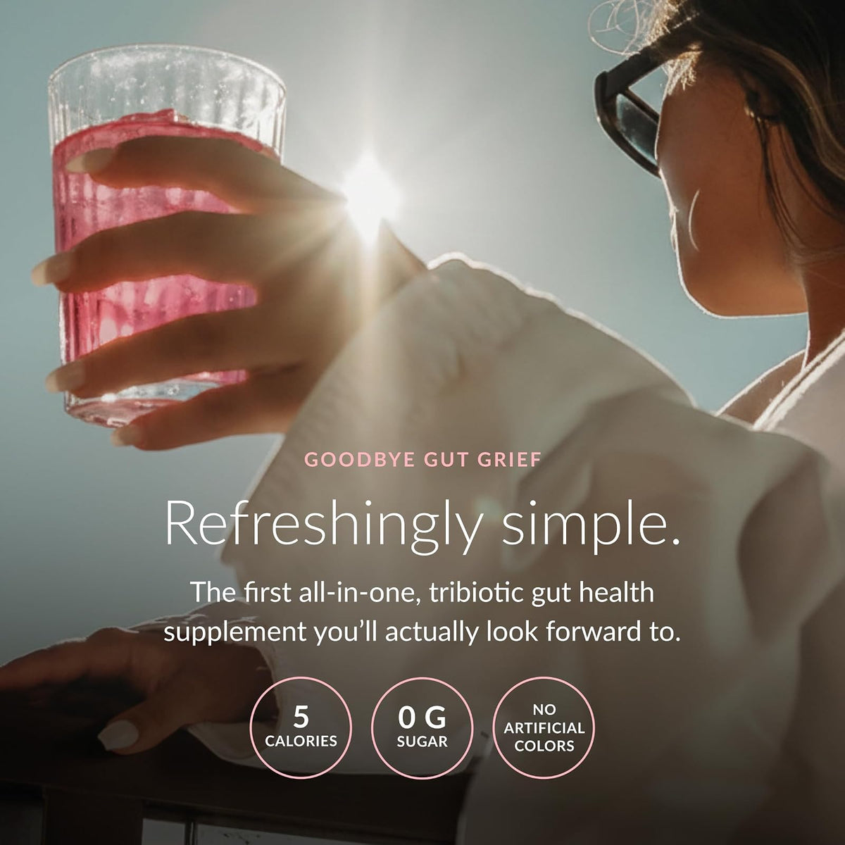 delicious mixed berry probiotic beverage