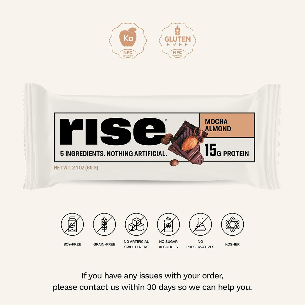 Delicious mocha almond protein bars