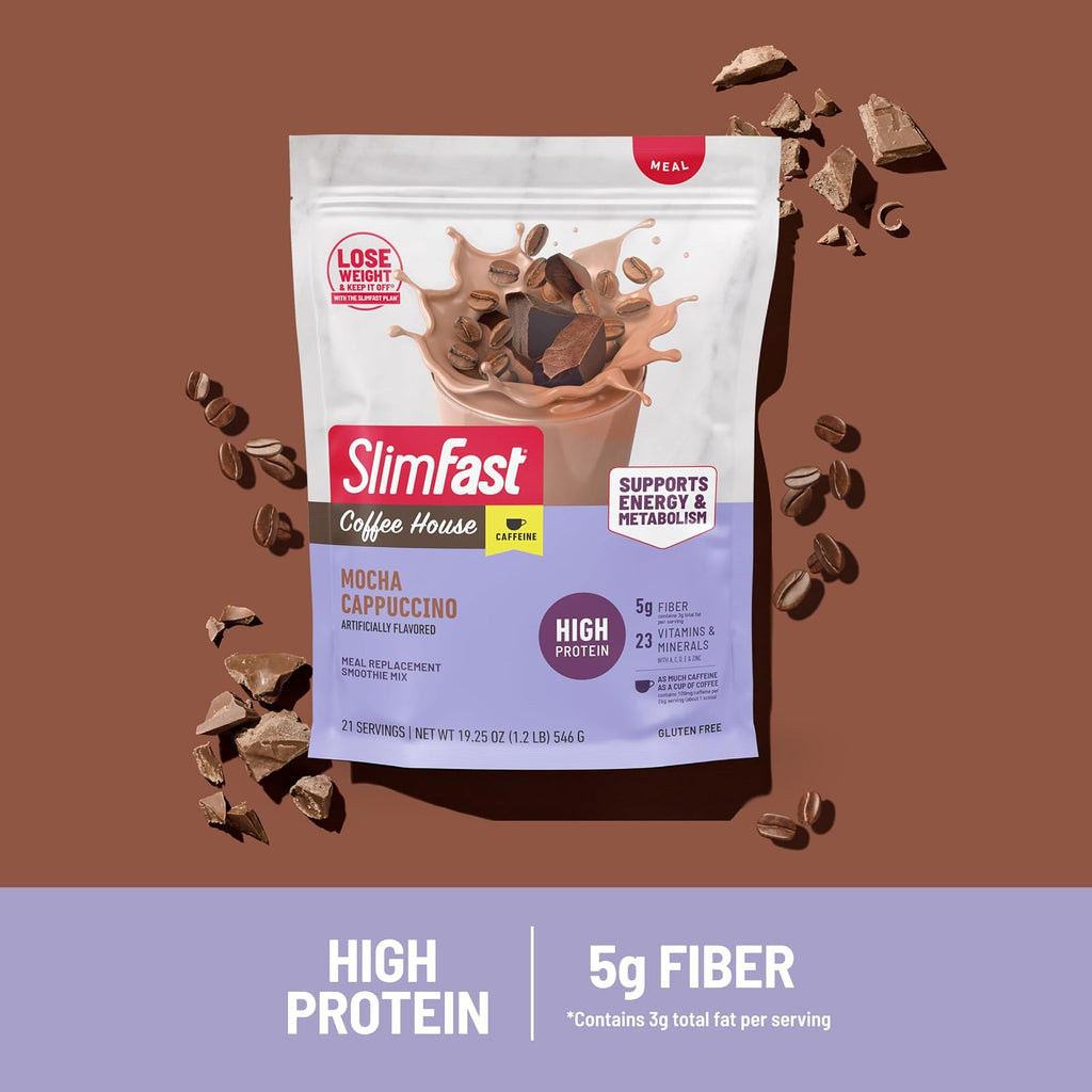 delicious mocha cappuccino protein shake
