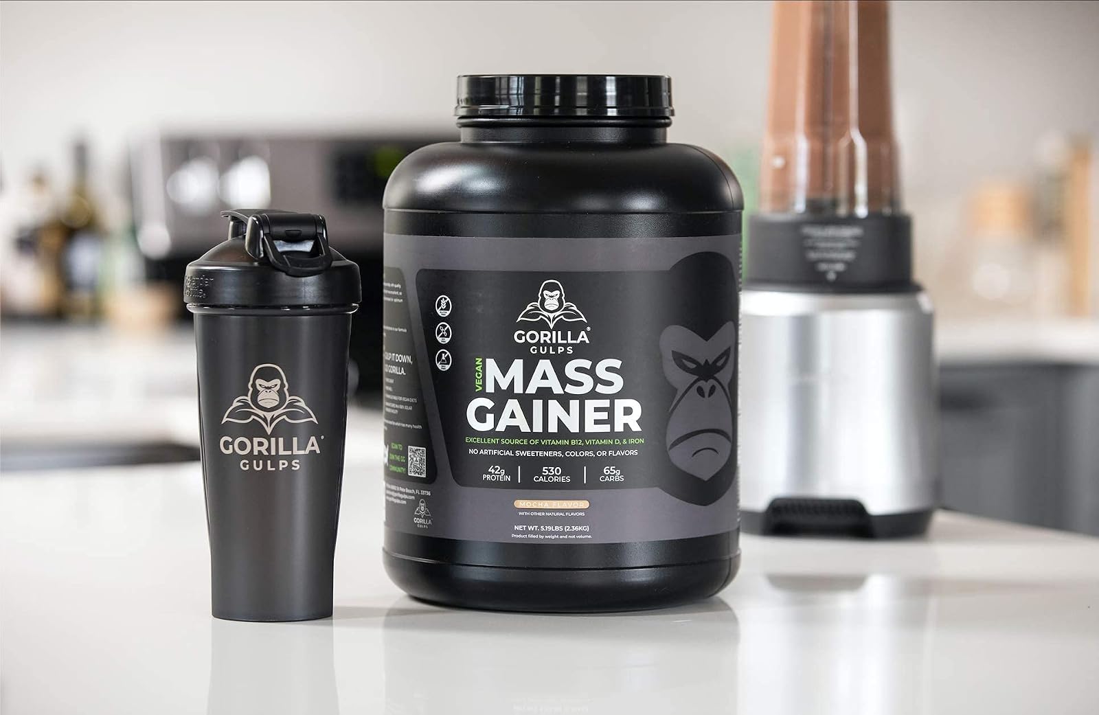 delicious mocha flavour mass gainer