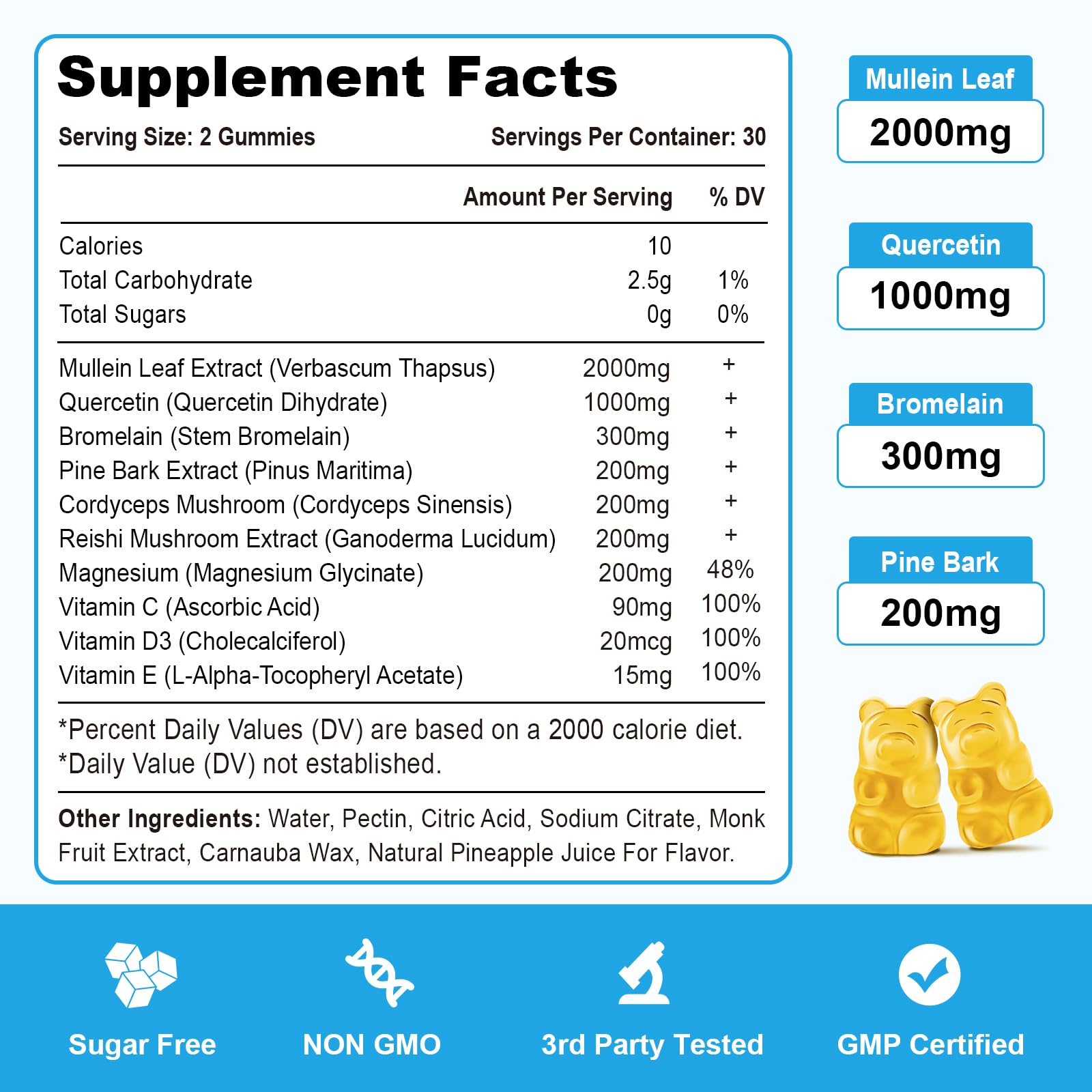 Delicious mullein gummies for daily use