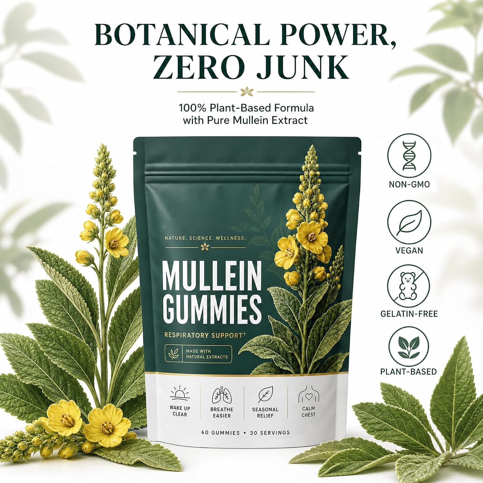 Delicious Mullein gummies for herbal benefits
