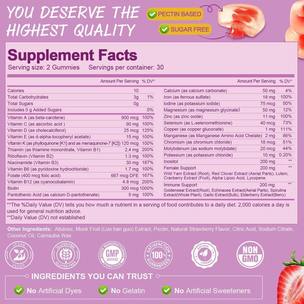 delicious multivitamins for women's wellness