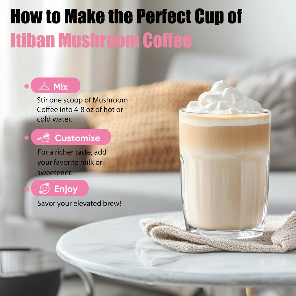 delicious mushroom coffee for vitality