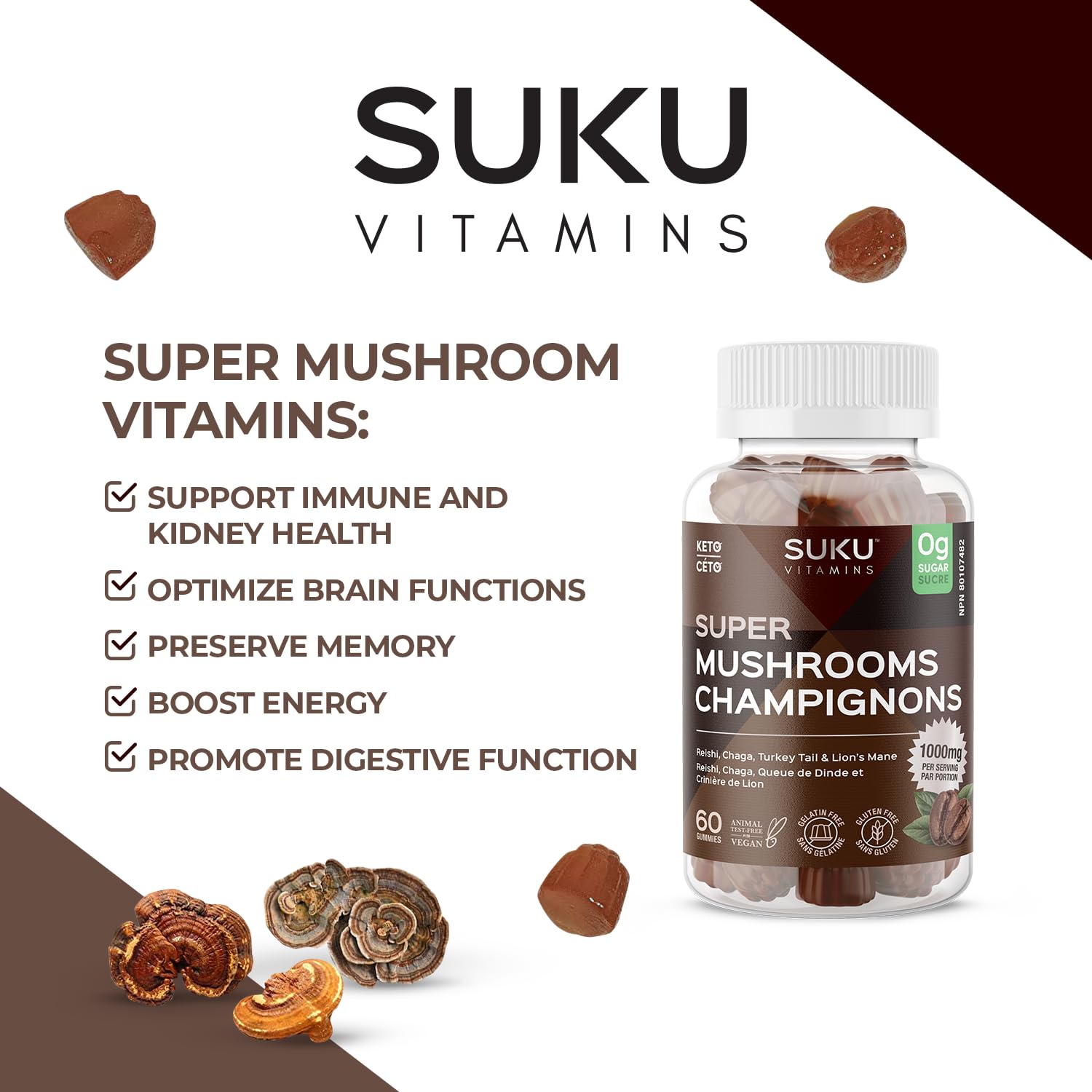 delicious mushroom gummies for daily vitamins