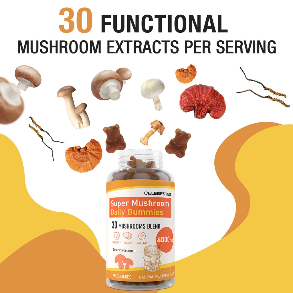 Delicious mushroom gummies for easy consumption