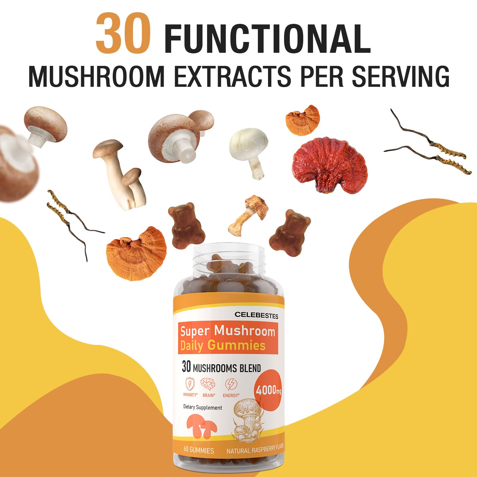 Delicious mushroom gummies for easy consumption