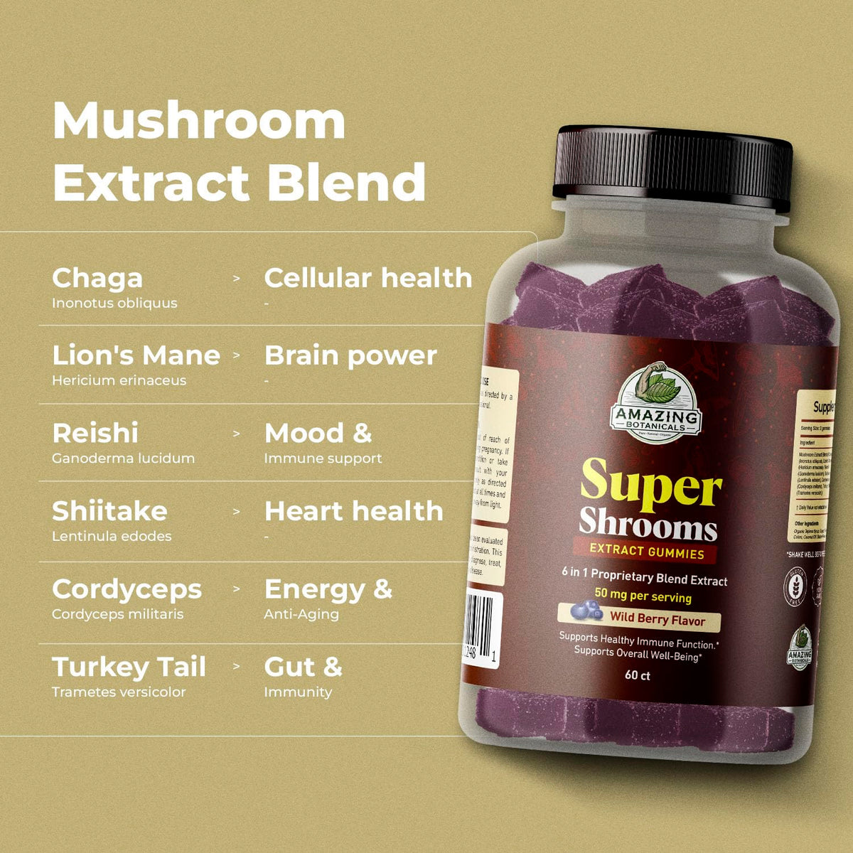 delicious mushroom gummies for energy