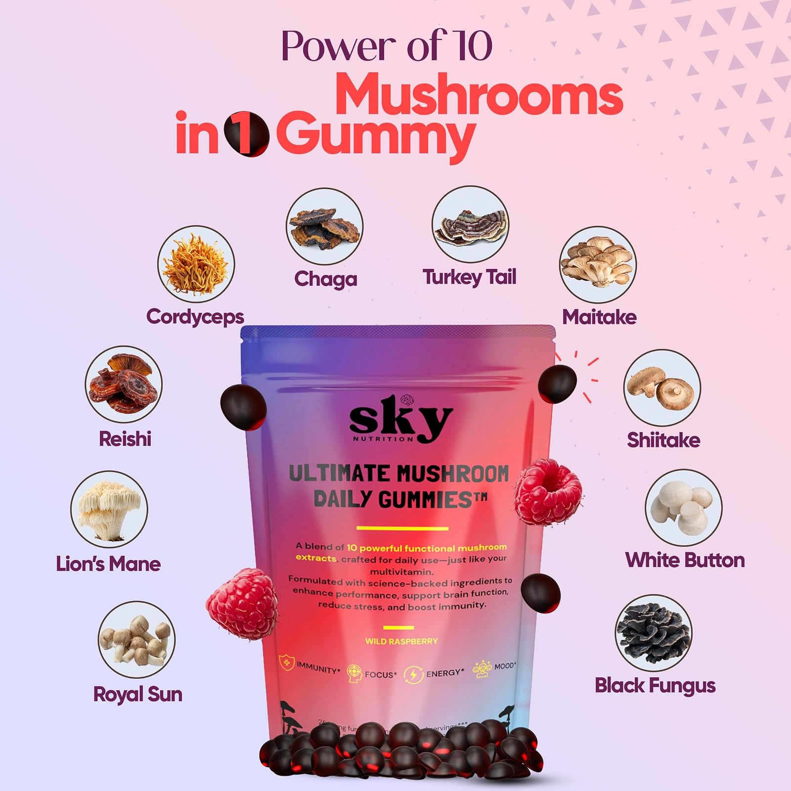 delicious mushroom gummies for immunity